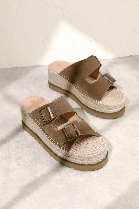 D-HAZEL-Espadrille, Platform, Slide, Sandals – Yellow Sphinx